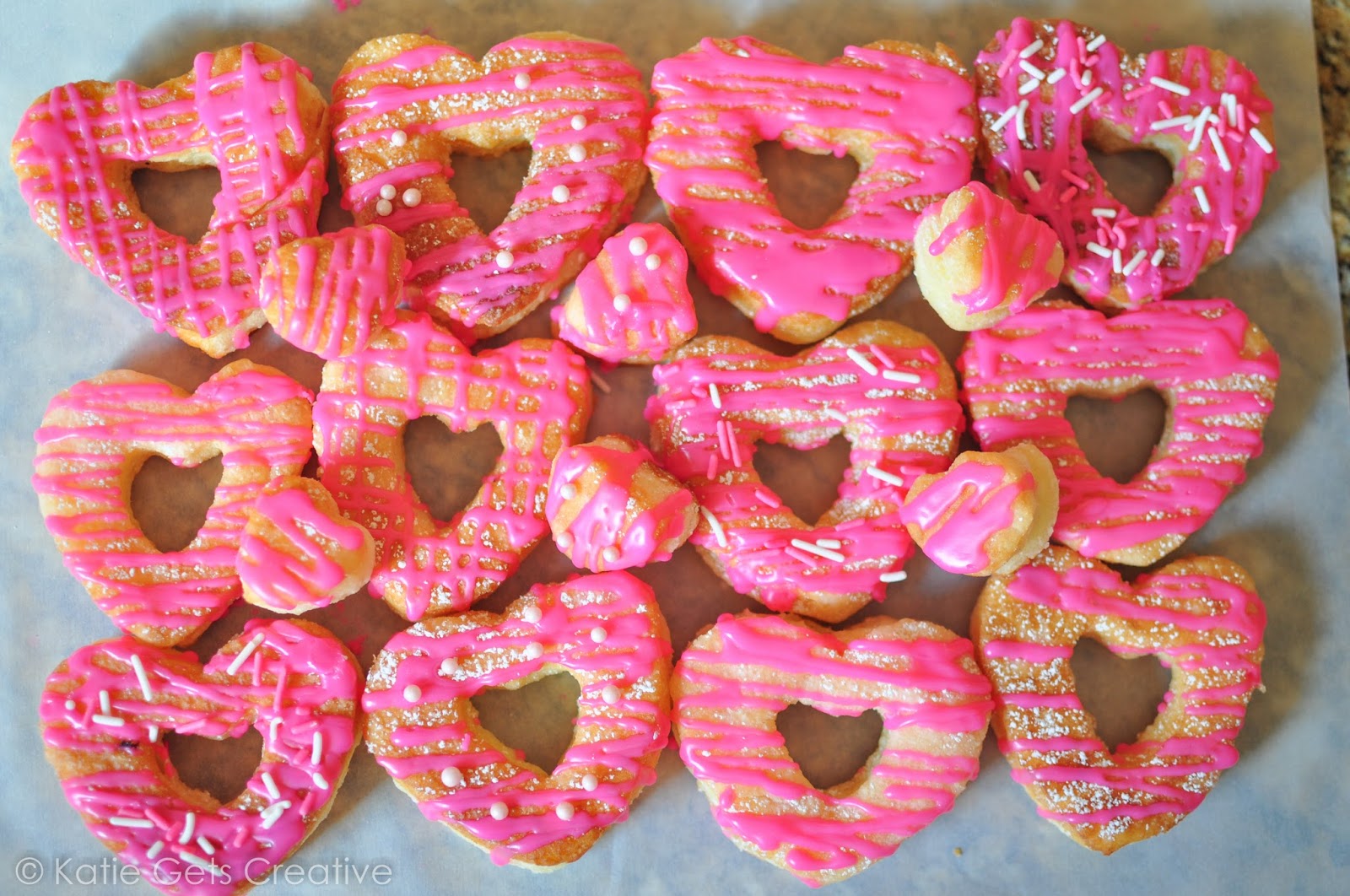 Homemade Valentine Donuts - Katie Gets Creative