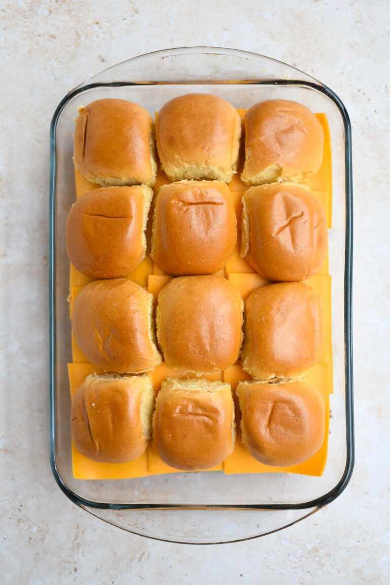 Glazed Cheeseburger Sliders with Hawaiian Rolls